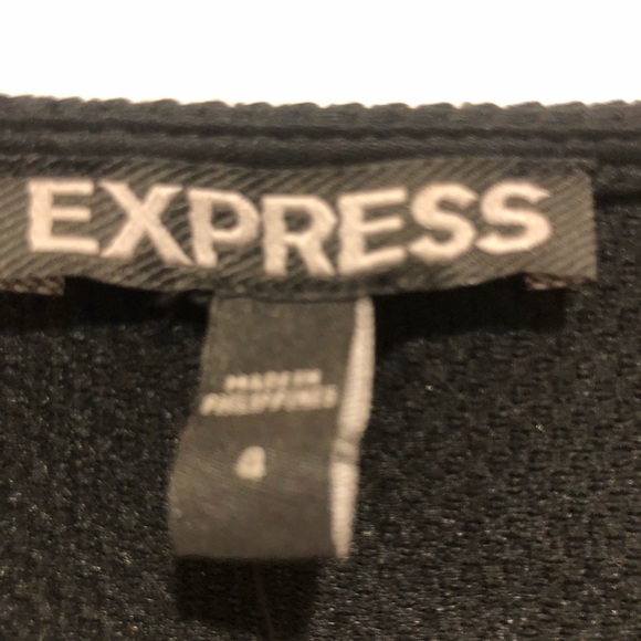 Express | Dresses | Express Fitted Back Mini Dress With Mesh Detail ...